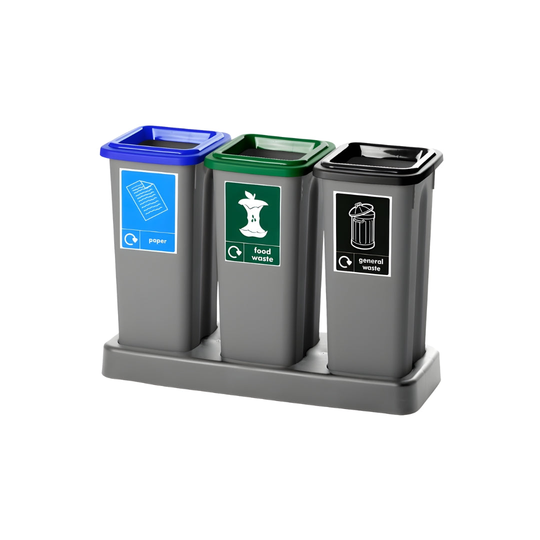 Triple Recycling Station Tray – 20L / 50L / 70L | G-Force – G-Force Direct
