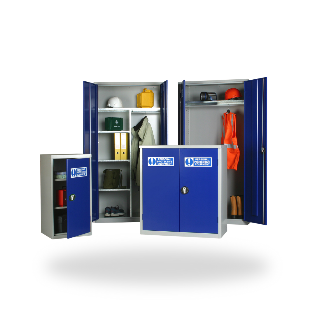 Ppe Cabinet PPE Storage Cabinet Single Small Door 3 Shelves