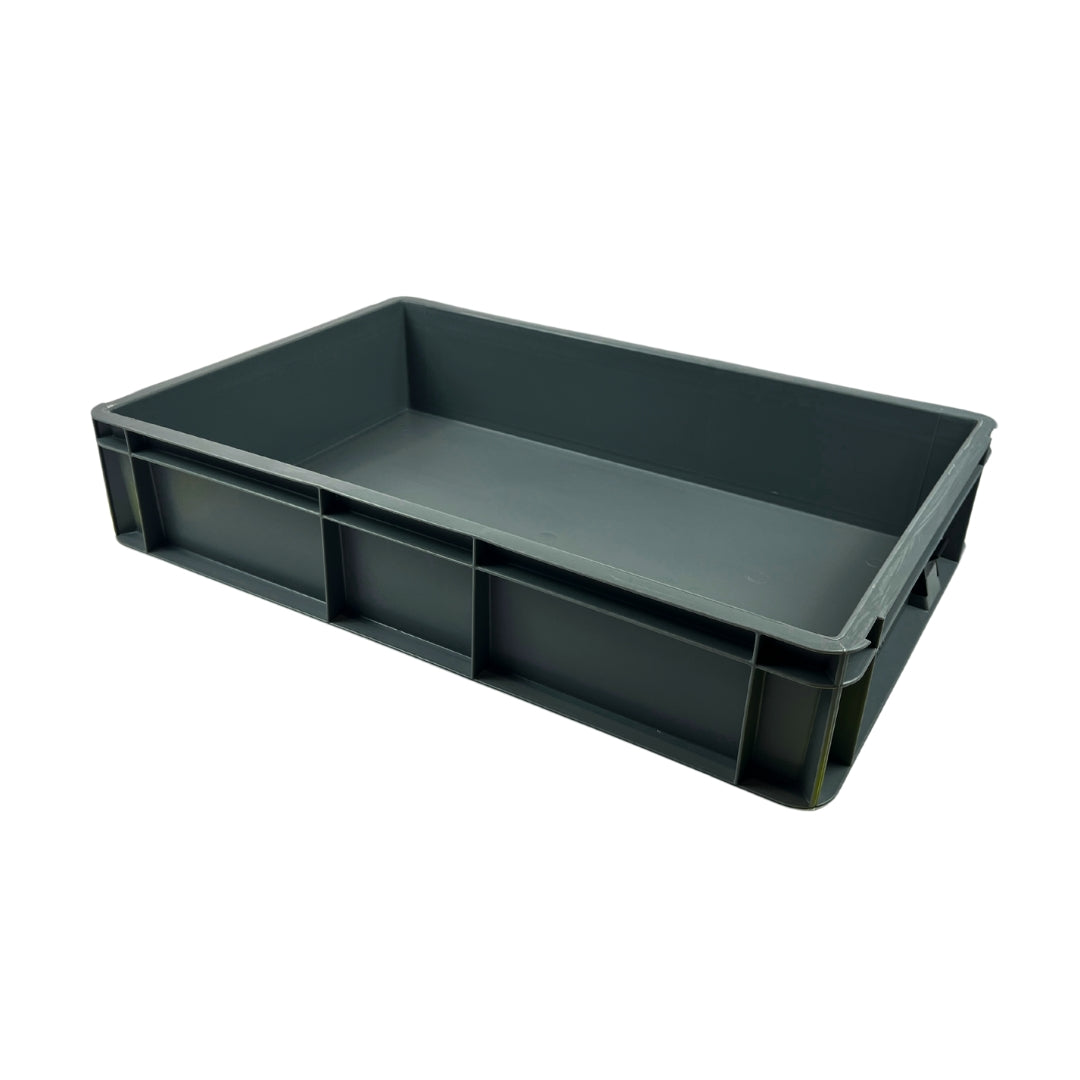 Euro Stacking Plastic Container - Solid 600x400x118mm | G-Force – G ...
