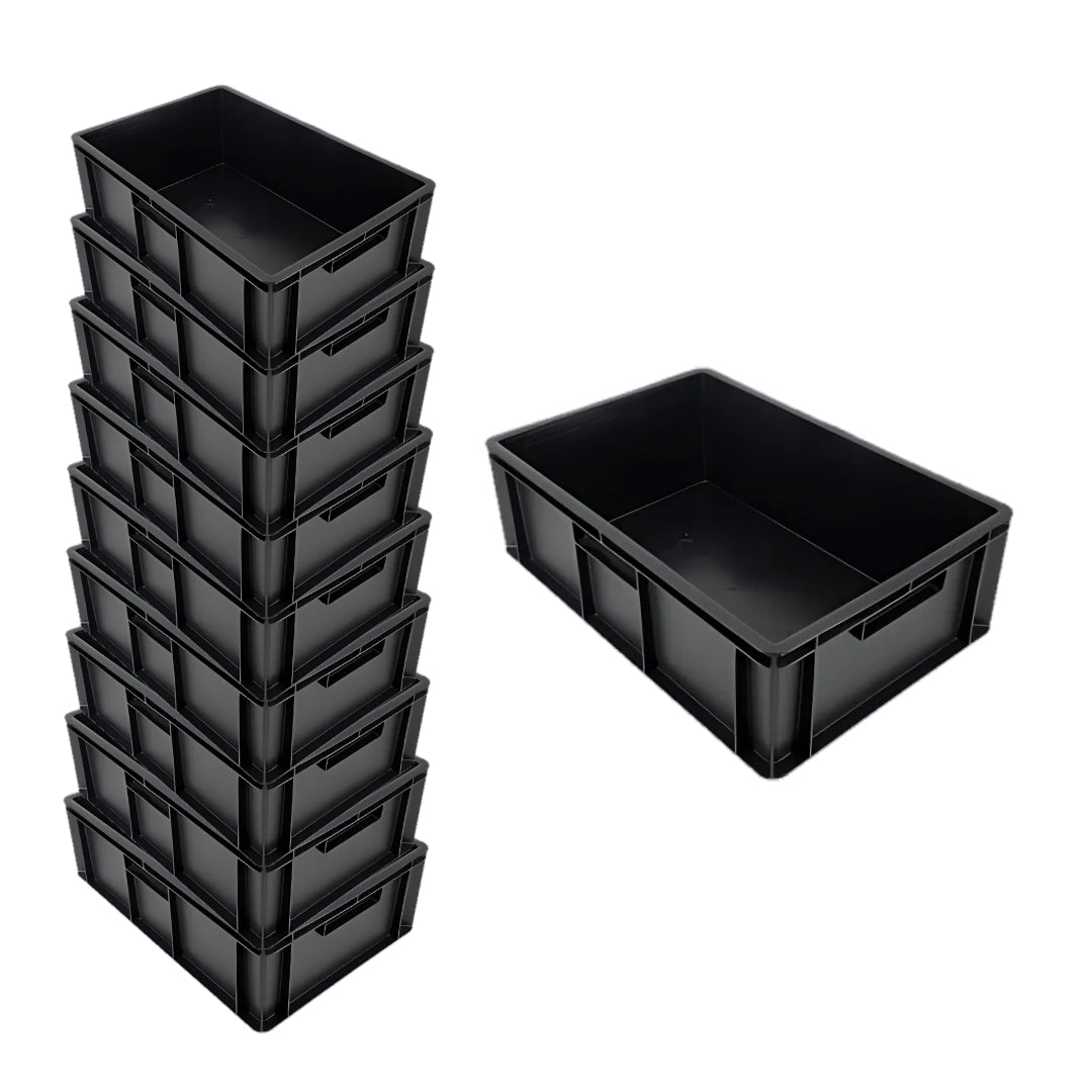 Euro Stacking Recycled Plastic Container 600x400x200mm | G-Force – G ...