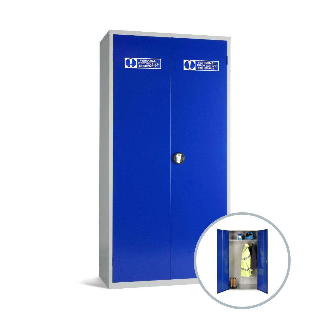 PPE Wardrobe Cabinet with Shelf & Rail | G-Force – G-Force Direct