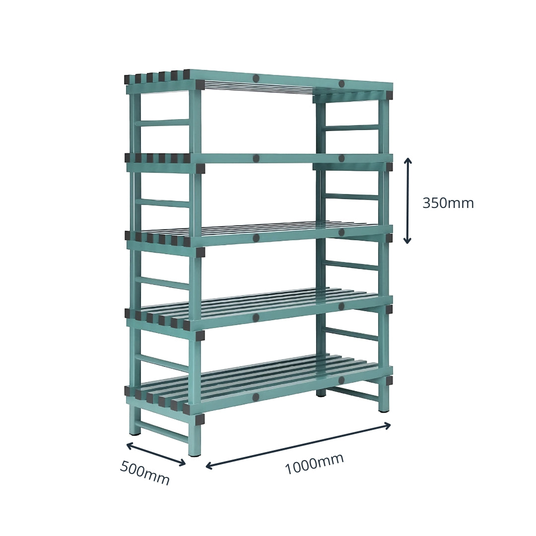 Plastic Racking 5 Shelf Deep/Tall - 1000mm | G-Force – G-Force Direct