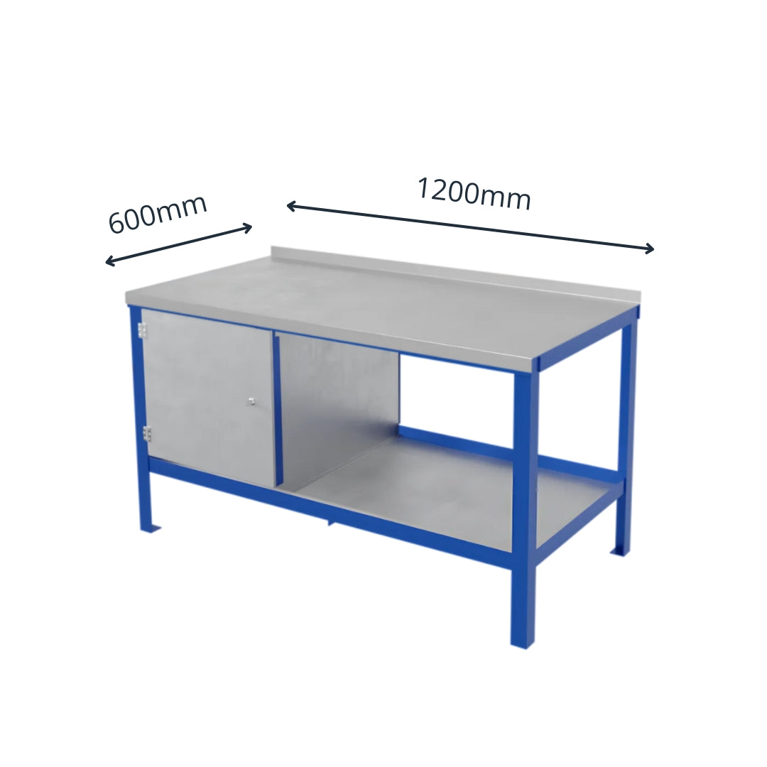 Heavy Duty Steel Worktop Bench 1200x600mm | G-Force – G-Force Direct